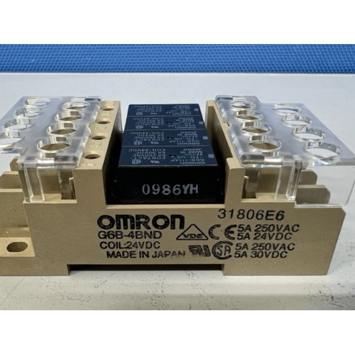 Omron G6B-4BND relay terminal block w/ G6B-1114P relays